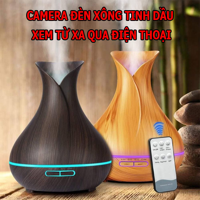 Camera ngụy trang đèn xông tinh dầu cổ cao Wifi Full HD 4K – Nhật Nam ...